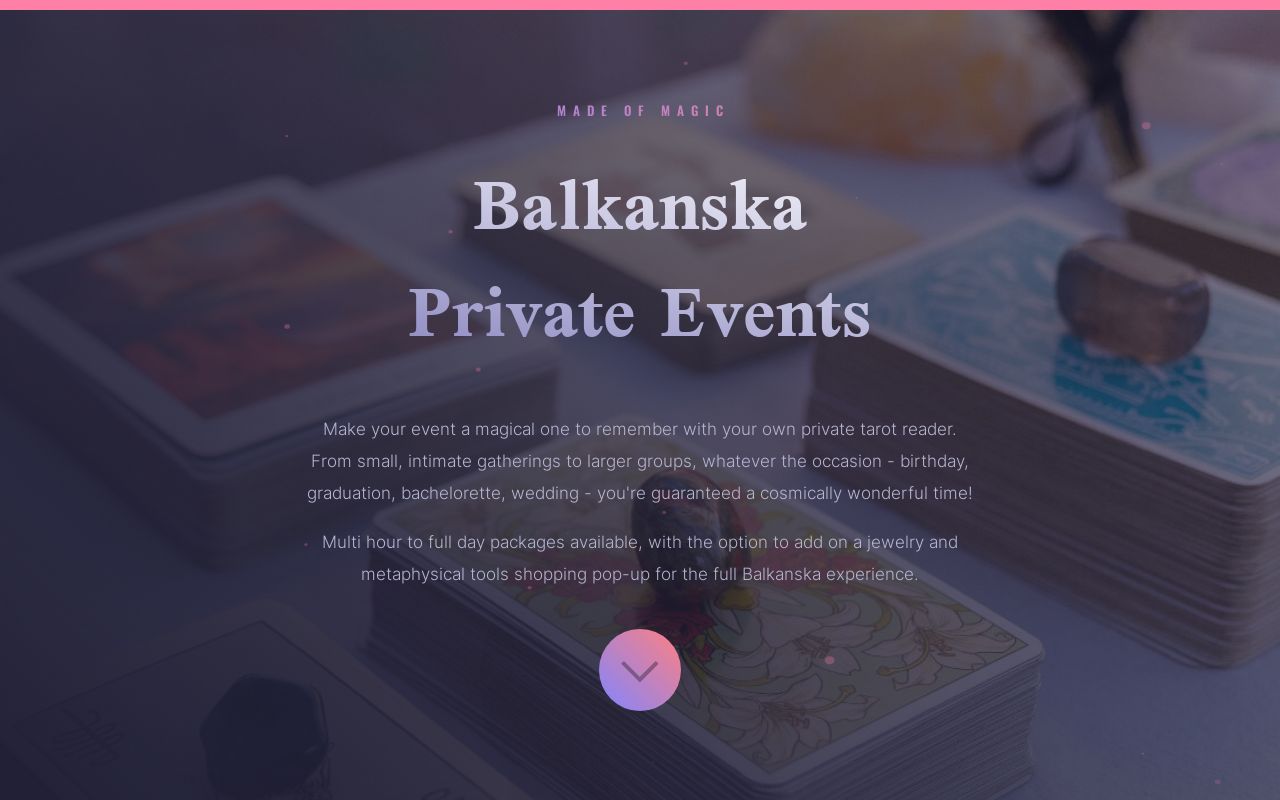 Balkanska Private Events